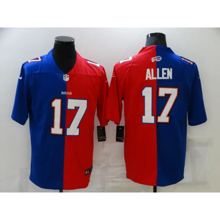 NFL Buffalo Bills 17 Allen 14 Diggs Fashion Blue And Red Football ...