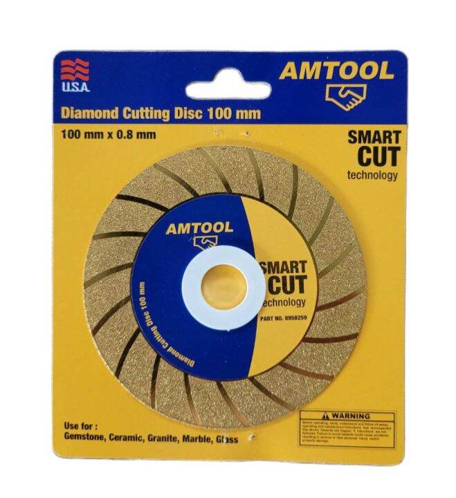 AMTOOLS ใบตัดอเนกประสงค์ ใบตัดฟันคาร์ไบด์ 4 นิ้ว (ใบลาย) ใบตัดกระเบื้อง, กระจก, ปูน, หินอ่อน ...