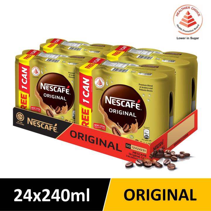 NESCAFE Milk Coffee Original Can - Carton (5+1) (Laz Mama Shop ...