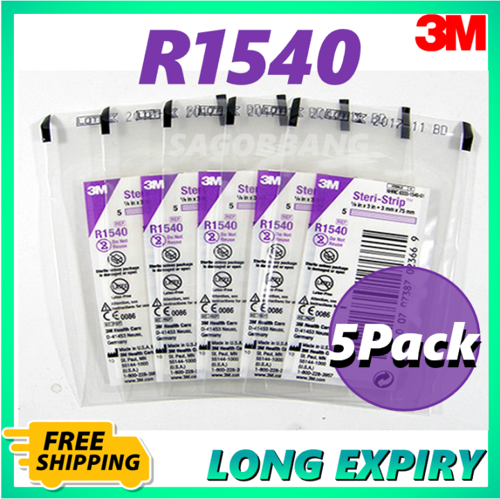 3M Steri strips R1540 adhesive skin closure 5Pack (25strips) | Lazada ...