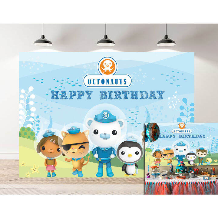 Octonauts Birthday Theme Octonauts Birthday Decoration Backdrop ...