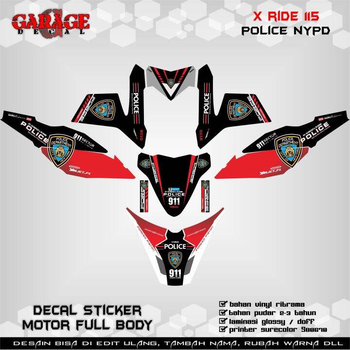 Decal X ride 115 full body Sticker X ride 115 Full body Decal sticker X ...