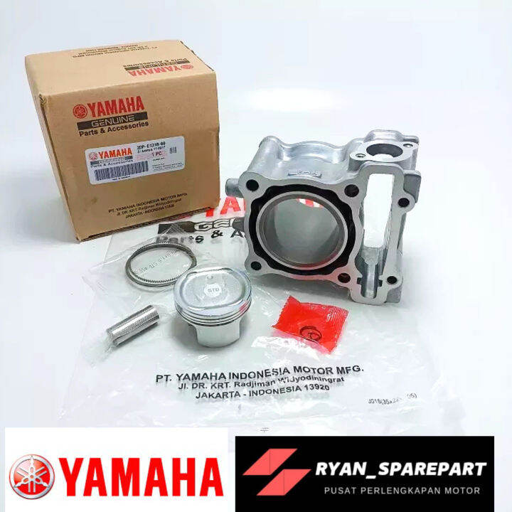 BLOK SEHER CYLINDER PISTON KIT 1 SET YAMAHA NMAX 155 , AEROX 155 , LEXI 155 CC ( KODE -2DP ...