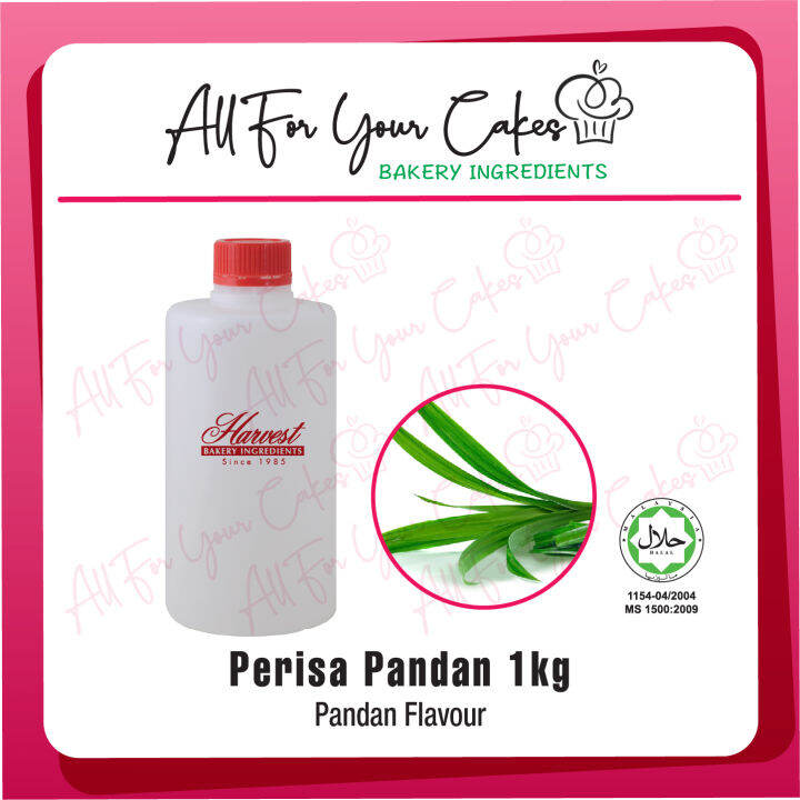 Pandan Leaf 1 Kg--BAKEABLE Flavour for KUIH, BREAD, COOKIES, CAKE and ...