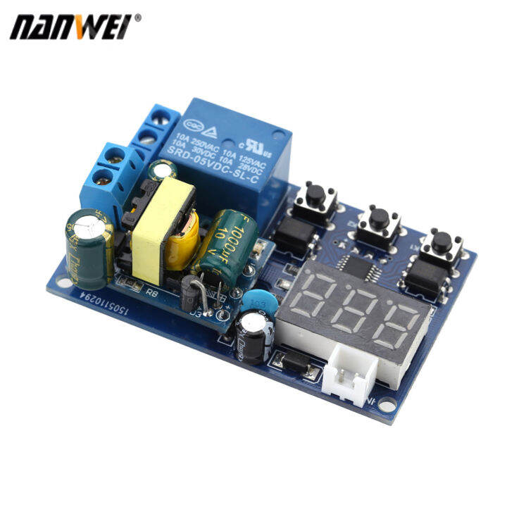 NANWEI AC 110~250V LED Display Automation Digital Delay Timer Control Relay Switch Module ...