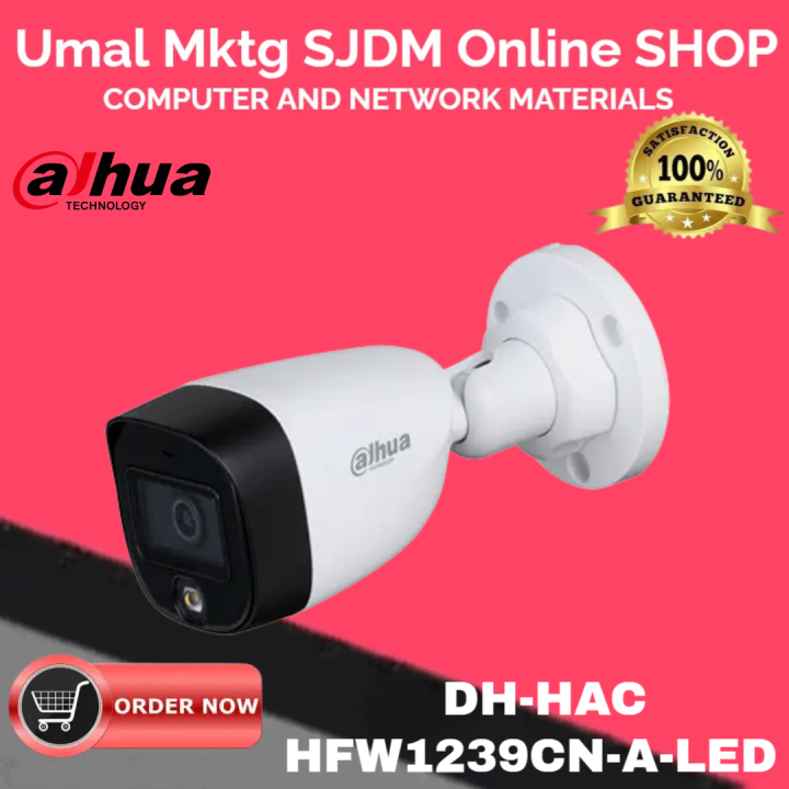DAHUA DH-HAC-HFW1239CN-LED/ DH-HAC-HFW1239CN-A-LED 2MP Full-color HDCVI Bullet Camera full color ...