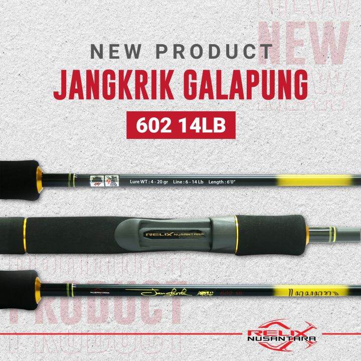 Joran Jangkrik Galapung Relix Nusantara Joran Pancing Spinning Rod UL ...