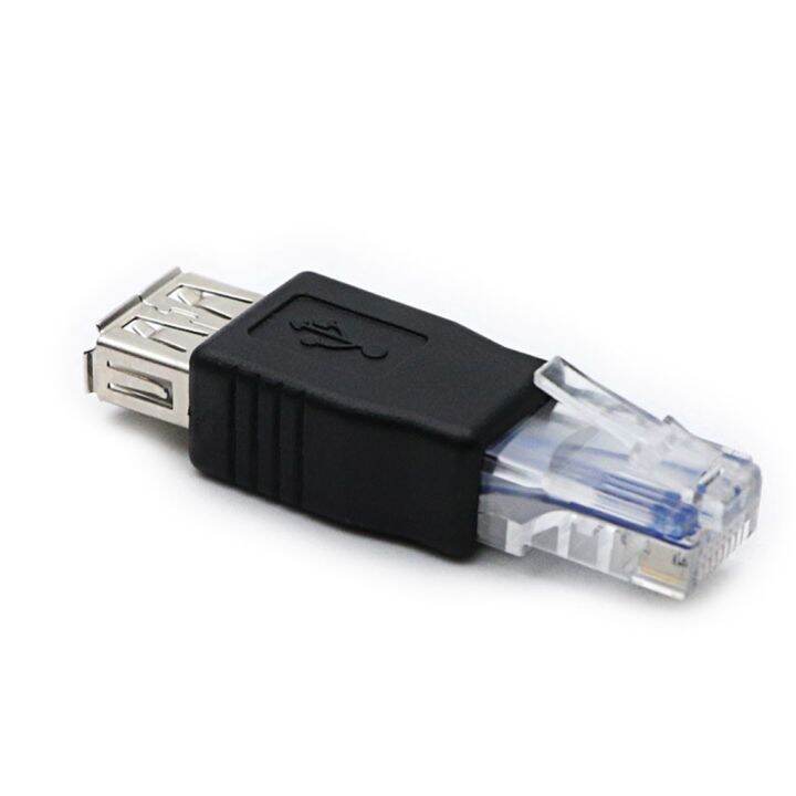 Female USB to Male Network Adapter Camera Internet Converter Cyrstal ...