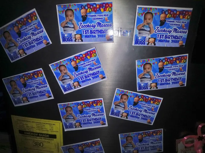 Baby Boss Ref Magnet Souvenir/Giveaway for christening/binyag/birthday ...