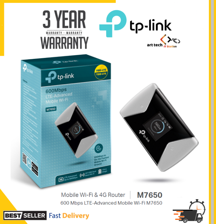 TP-LINK M7650 / TL-M7650 600 Mbps LTE-Advanced Mobile Wi-Fi M7650 | Lazada