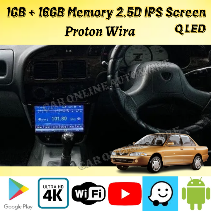 PROTON WIRA ~ MOHAWK T3L MS SERIES Q-LED 1GB+16GB 4K ANDROID PLAYER ...
