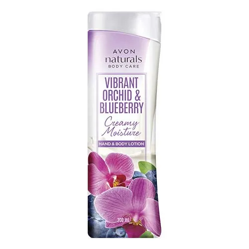 Avon Naturals Lotion 200ml Vibrant Orchid & Blueberry Hand & Body by ...