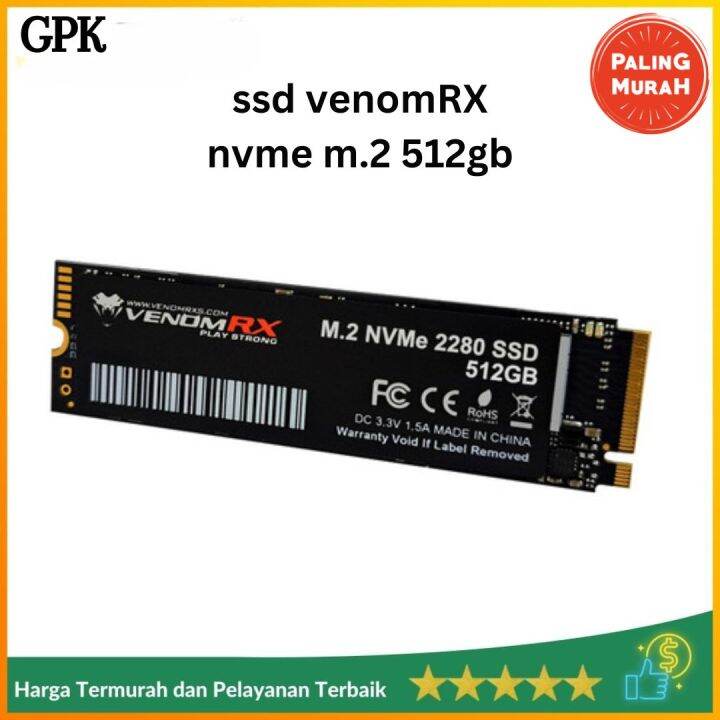 SSD M2 NVME VENOM RX 512GB | SSD VENOMRX VRX M2 2280 NVMe 512GB | Lazada Indonesia