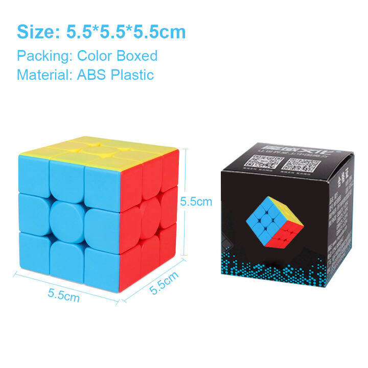 3x3x3 Magic Cube Stickerless Rubik's Cube Puzzle Professional Speed Cubes Educational toys ...