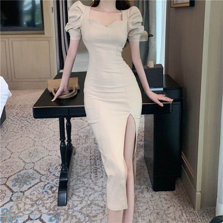 【Ready Stock】 ⊕ modern filipiniana dress for women with slit side Wrap Around Dress maxi top ...