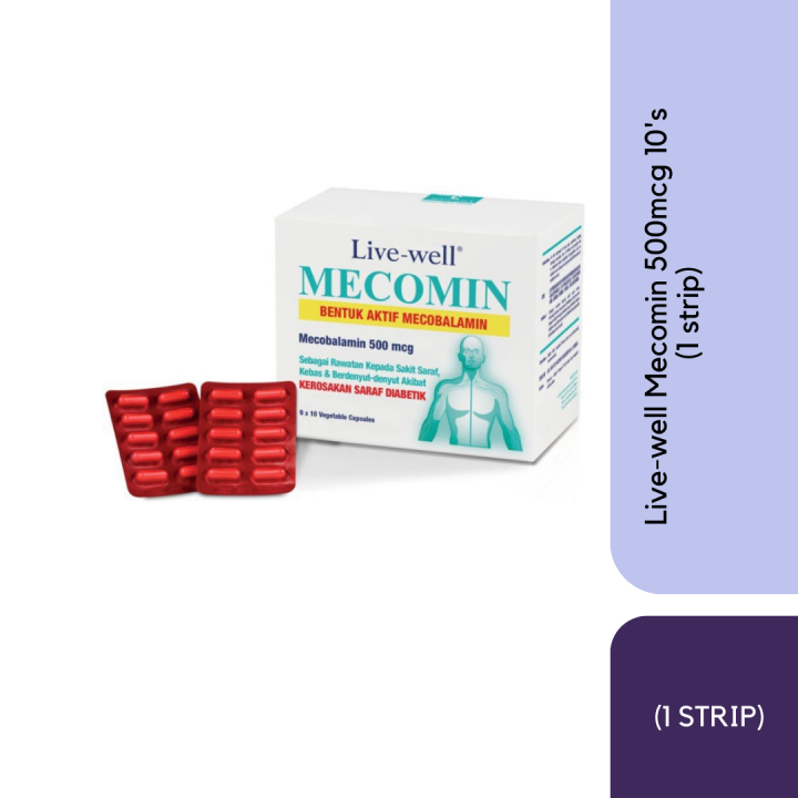 Live-well Mecomin 500mcg 10's (1 strip) | Lazada