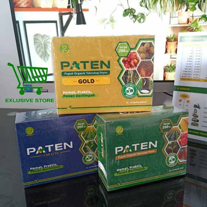 PUPUK PATEN 1 BOX ISI 24 SACHET IMUN PATEN - PUPUK PATEN GOLD | Lazada ...
