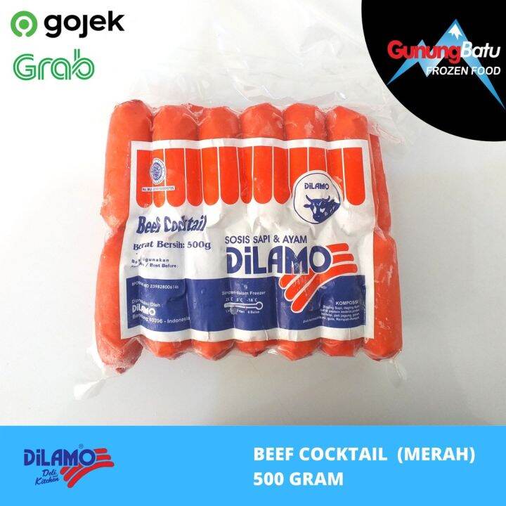 DILAMO BEEF COCKTAIL MERAH 500 GRAM SOSIS SAPI | Lazada Indonesia