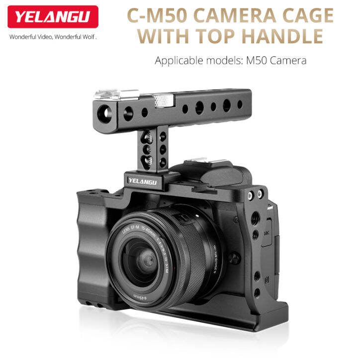 จาก Camera CAGE RIG for Canon EOS M50 with TOP Handle Professional ...