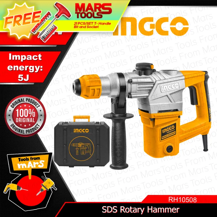 INGCO Rotary Hammer Chipping Gun SDS 1050W RH10508 •TOOLS FROM MARS ...