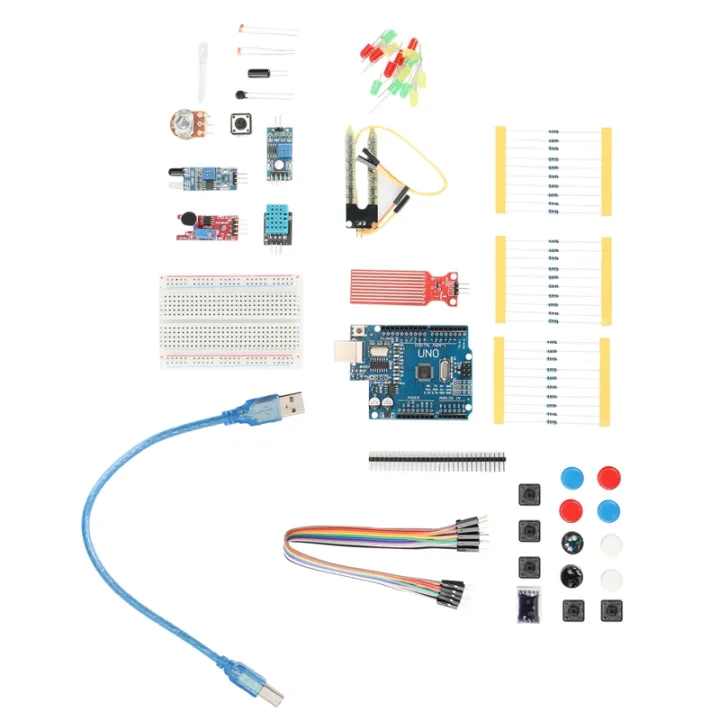 Basic Starter Kit for Arduino Uno R3 DIY Kit - R3 Board / Breadboard ...