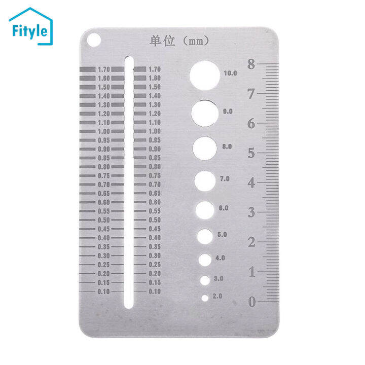 Fityle Bolt Nut Screw Gauge Fastener Diameter Measuring Bolt Wire Drill ...