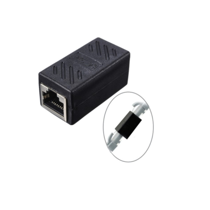 RJ45 Splitter Network Adapter 1 Female to 1 Port Female CAT 5/CAT 6 LAN ...