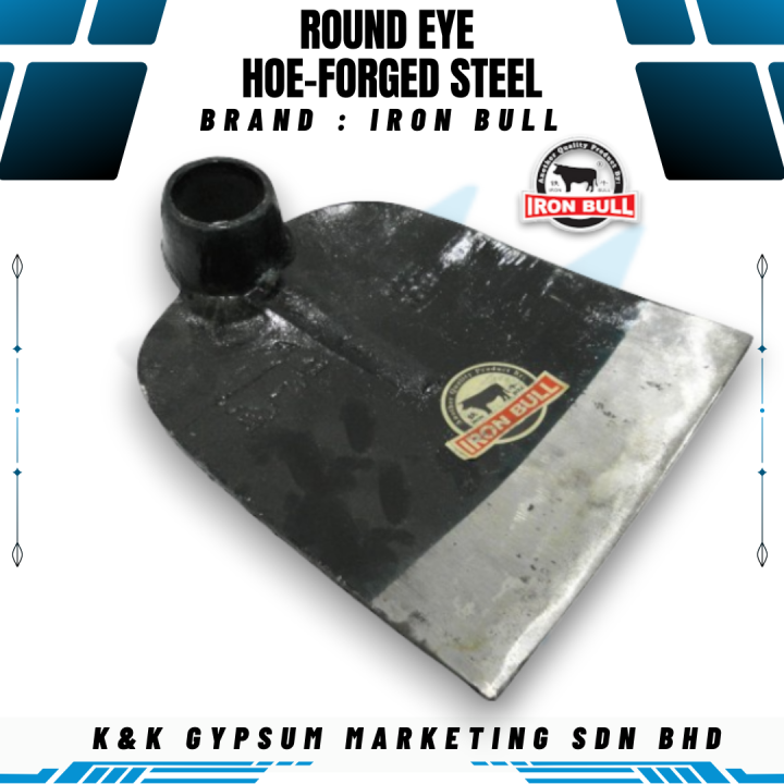 IRON BULL ROUND EYE HOE CANGKUL ,TEEL HANDLE ROUND / SQUARE SHOVEL ...