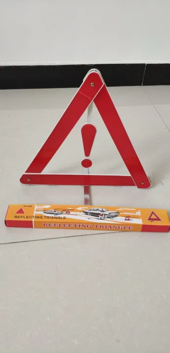 Early Warning Device Triangle Red Yellow for traffic road safety ...