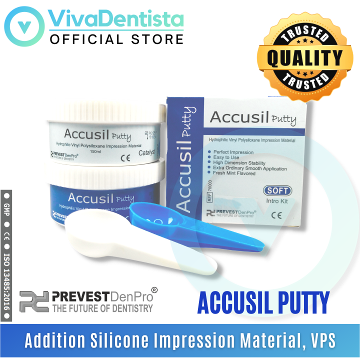 Accusil Combo Kit (Putty + Light Body) Addition Silicone (Hydrophilic ...
