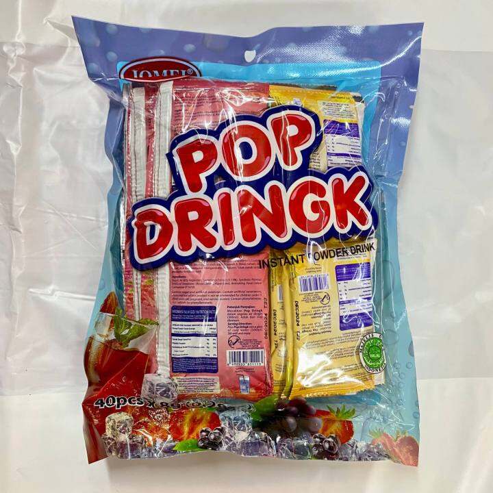 VIRAL TIKTOK JOMEI POP DRINGK INSTANT POWER DRINK SERBUK MINUMAN [ 40 ...