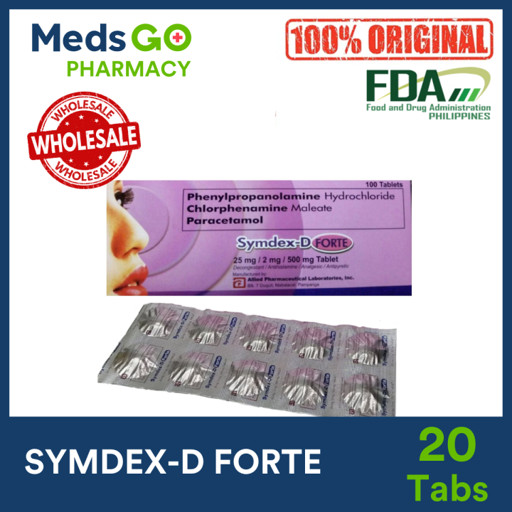 SYMDEX-D FORTE 20 Tablets - Paracetamol / Phenylpropanolamine ...