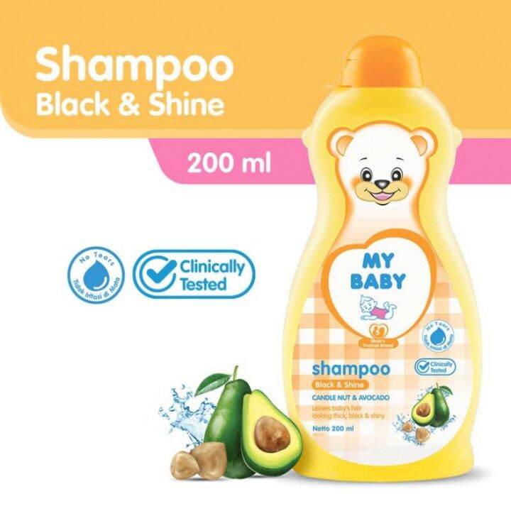 My Baby Shampo Bayi 200 ML Kuning - MYBABY Shampoo Black & Shine Yellow ...