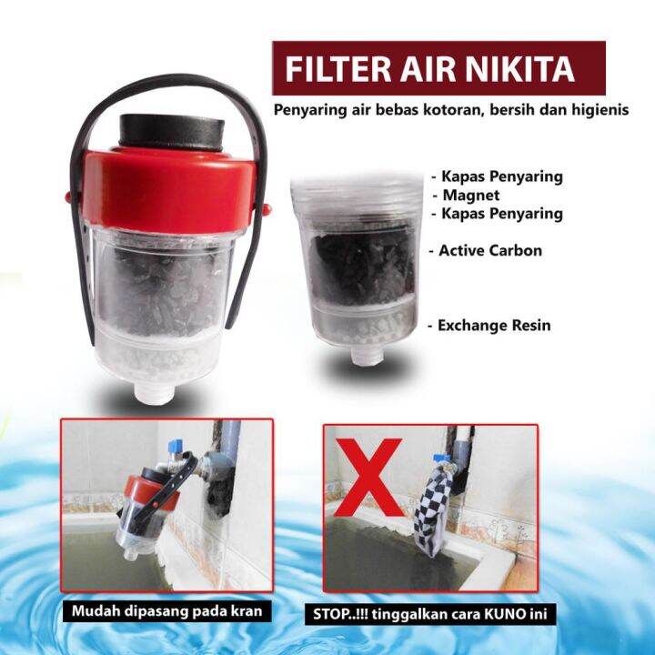 [BESAR] Nikita Water Filter Air Besar 2 Susun 2 Tingkat / Penjernih Air ...