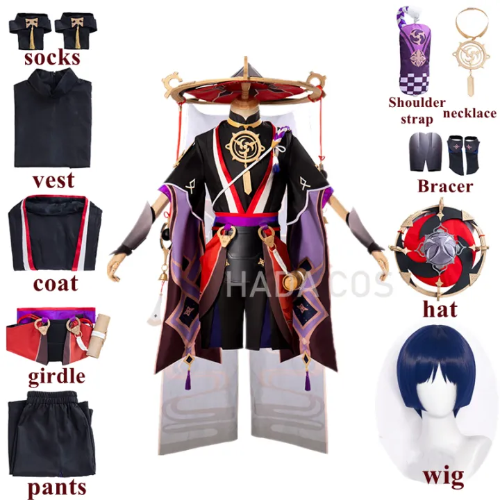 Anime Genshin Impact Scaramouche Game Suit Gorgeous Uniform Costume ...
