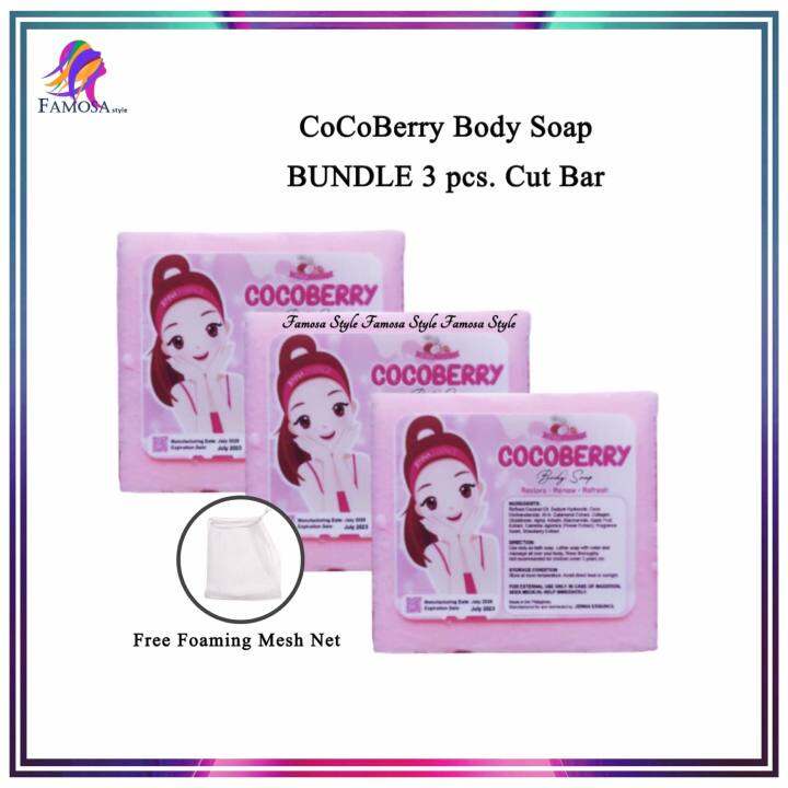 COCOBERRY WHITENING BODY SOAP By Jenna Essence Pack 3 REPACKED FROM ORIGINAL 1 KILO PACK New ...