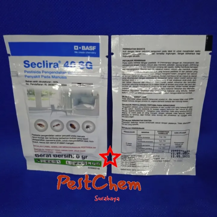 Seclira 40SG 40 SG 6 gram Obat Basmi Hama Lalat Kutu Busuk Kecoa Semut | Lazada Indonesia