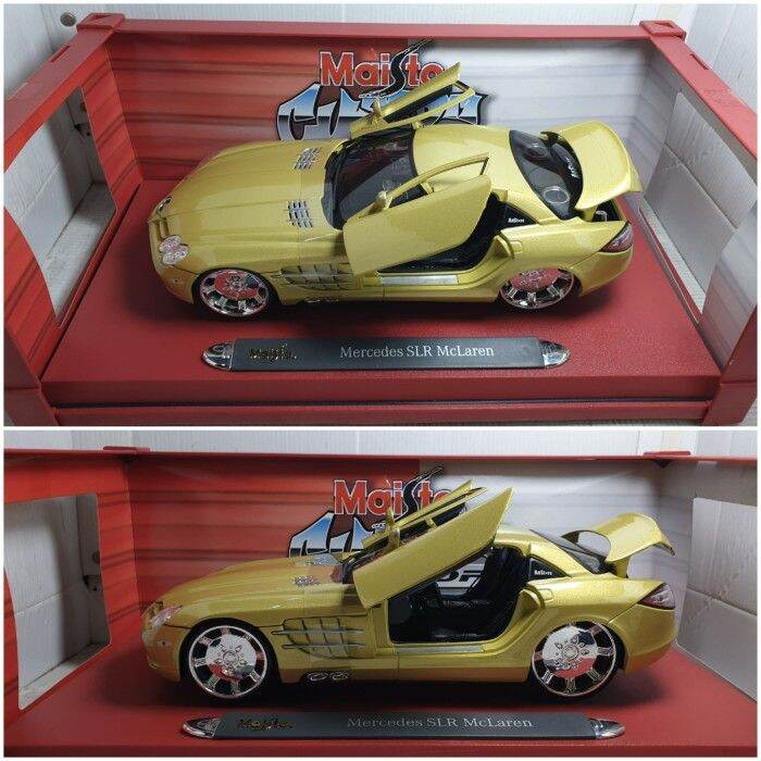 Diecast Miniatur Mobil maisto mercedes benz slr mclaren skala 18 mercy ...