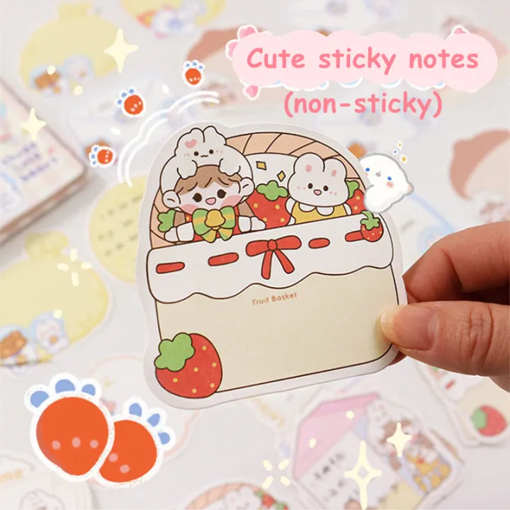 MOMO sauce cute girl note paper handbook stickers 100 cartoon plan ...