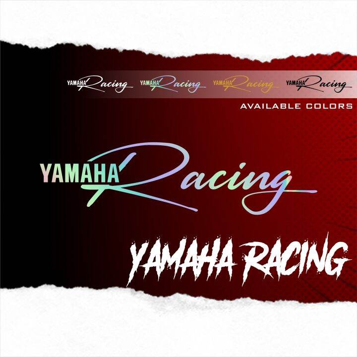 YAMAHA RACING decal cutout sticker for car/motorcycle and helmet ...