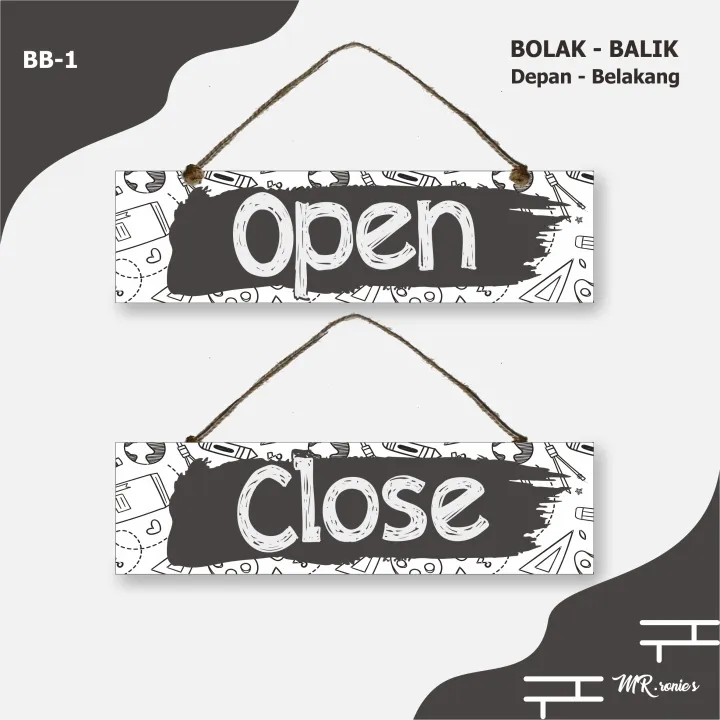 Open Close Gantungan Pintu Toko Bolak Balik BB-1 | Lazada Indonesia