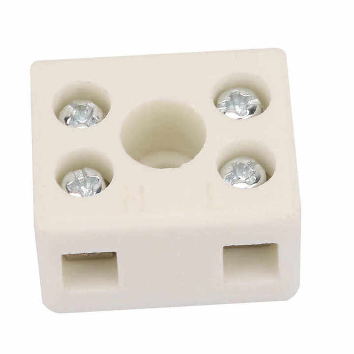 5 Pcs 2 Postion 5 Hole Ceramic Wiring Terminal Block Ceramic Row Wire ...