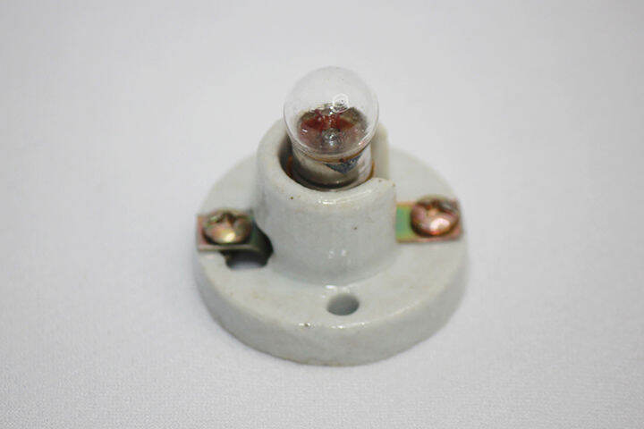 MINI BULB HOLDER CERAMIC SOCKET E-10, w/ ONIX FLASHLIGHT BULB, BEST FOR LIGHTS EXPERIMENT FOR ...