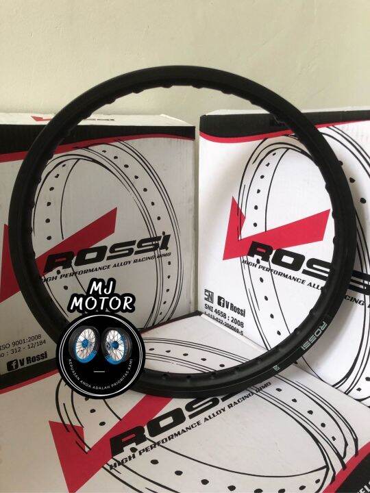 Ring 18 140 Velg Rossi Hole 36 Warna Hitam Doff Silver Kilat HARGA ...