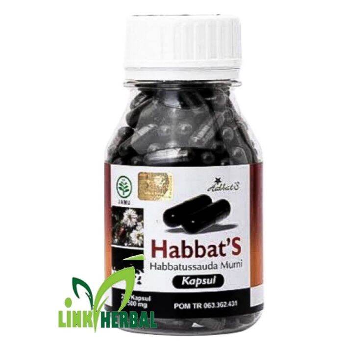 Habbat's Habbatussauda Murni 200 Kapsul Jintan Hitam Black Seed ...