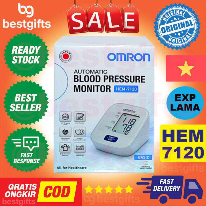 OMRON AUTOMATIC BLOOD PRESSURE MONITOR TEKANAN DARAH ALAT TENSIMETER ...
