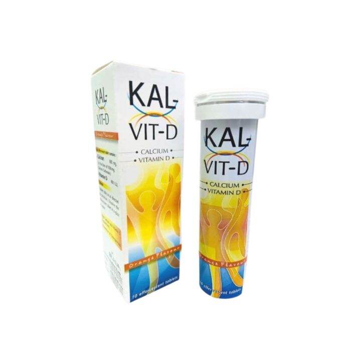 เม็ดฟู่ละลายน้ำ วิตามินดีและแคลเซียม - Kal Vit D | Lazada.co.th