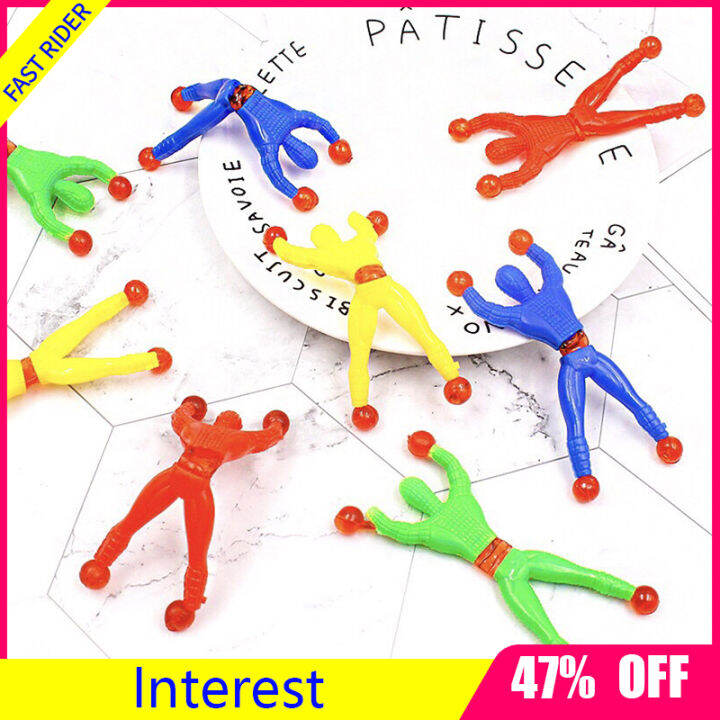 YZN 20pcs Wall Sticky Spider-Man Magical Turn Somersault Wall Climbing ...
