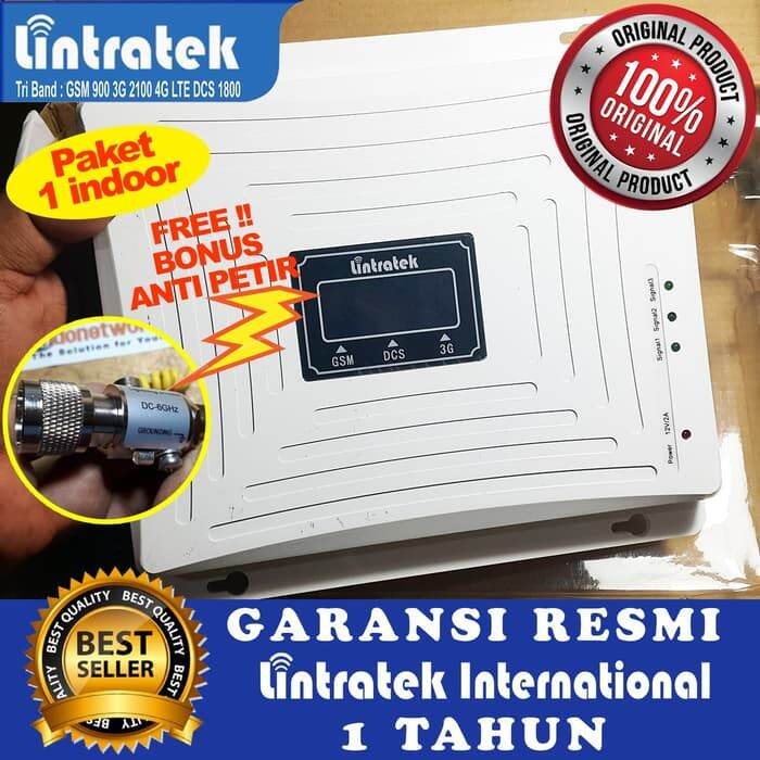LINTRATEK PENGUAT SINYAL Telkomsel XL 3 REPEATER TRIBAND 2G 3G 4G LTE | Lazada Indonesia
