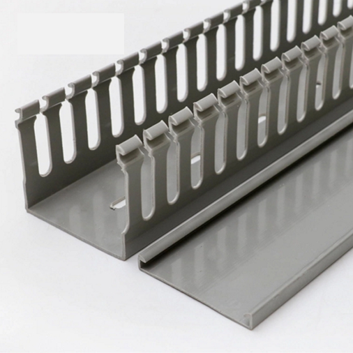 PVC Cable Tray/Duct Slotted 1.0 Meter Length 30 x 30mm/50 x 50mm/80 x ...
